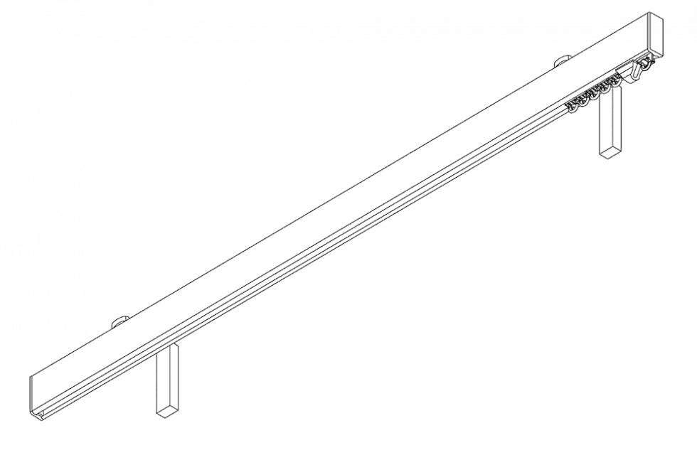 Metroflat | Flat Curtain Rod System