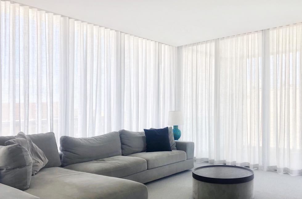Hand Drawn Curtain Track | Silent Gliss | Blinds by Peter Meyer